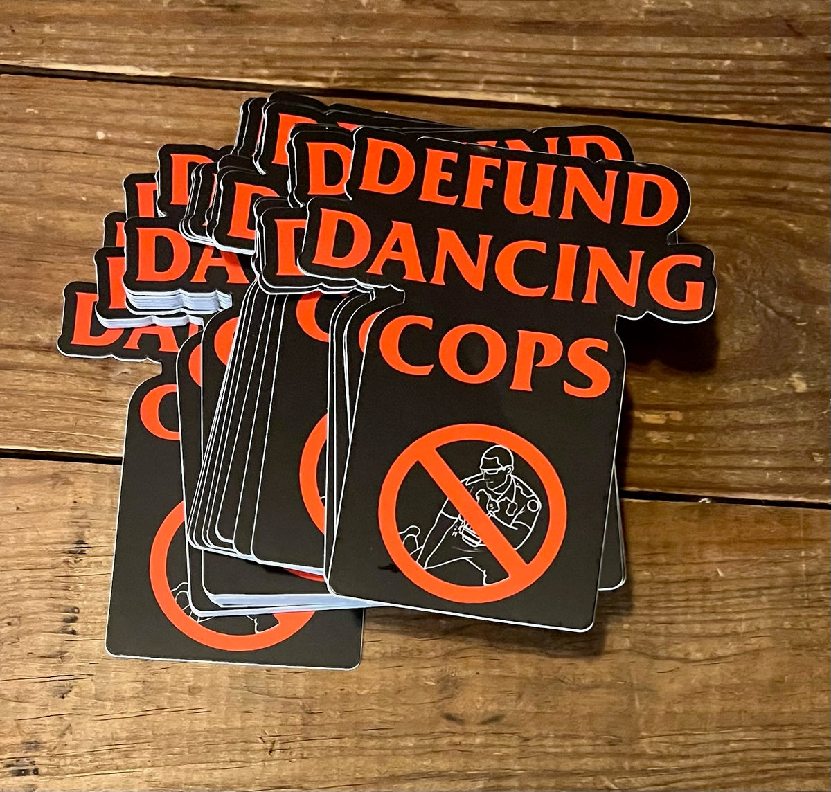 Defund Dancing Cops Sticker – Counter Culture Inc™
